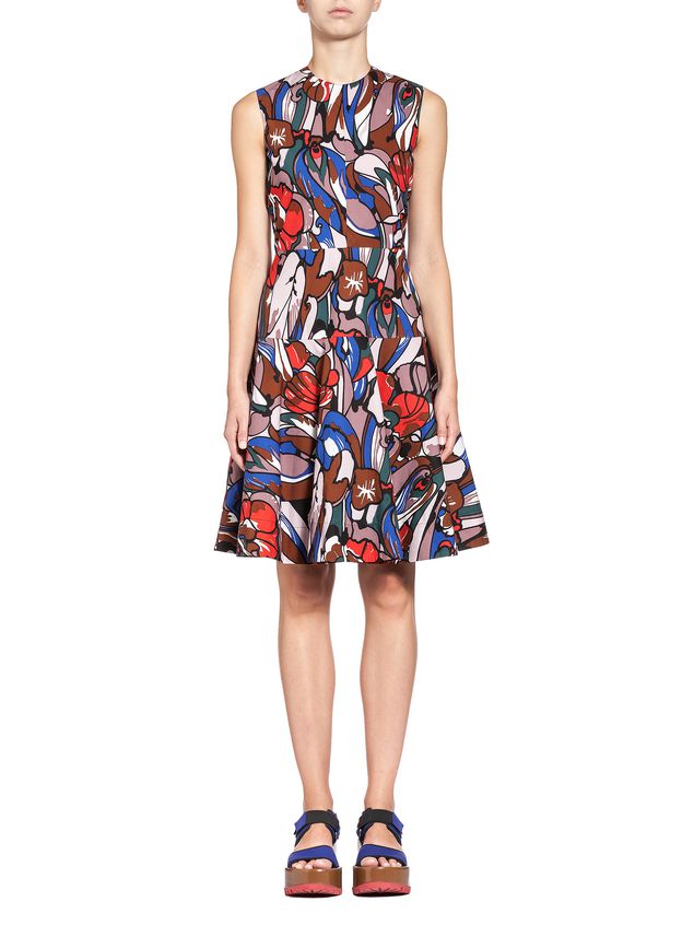 Sleeveless Dress In Poplin ‎ from the Marni ‎Fall Winter 2018 ...