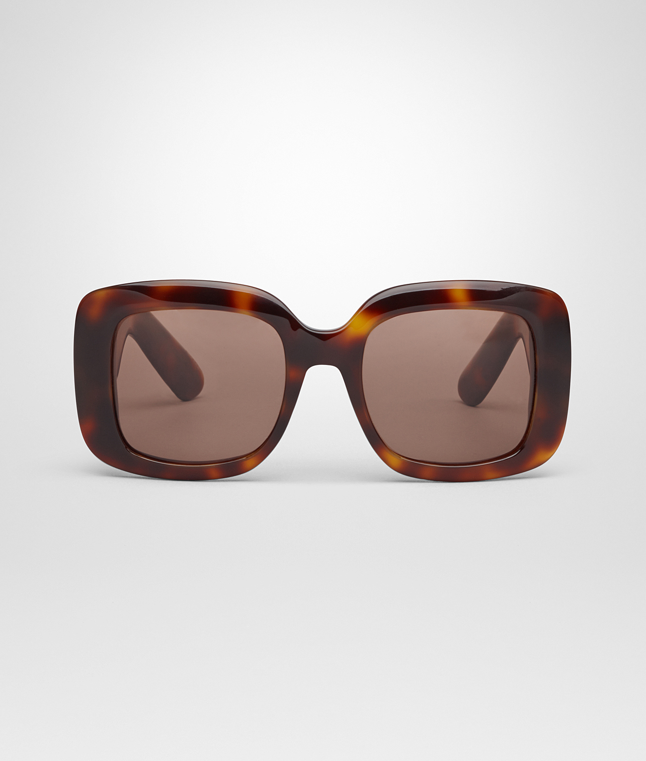 Bottega Veneta® Havana Brown Acetate Leather Eyewear Bv 1000fs